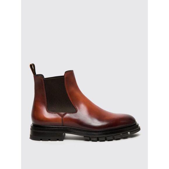 Santoni | Shoes | Santoni Boots Men Orange | Poshmark